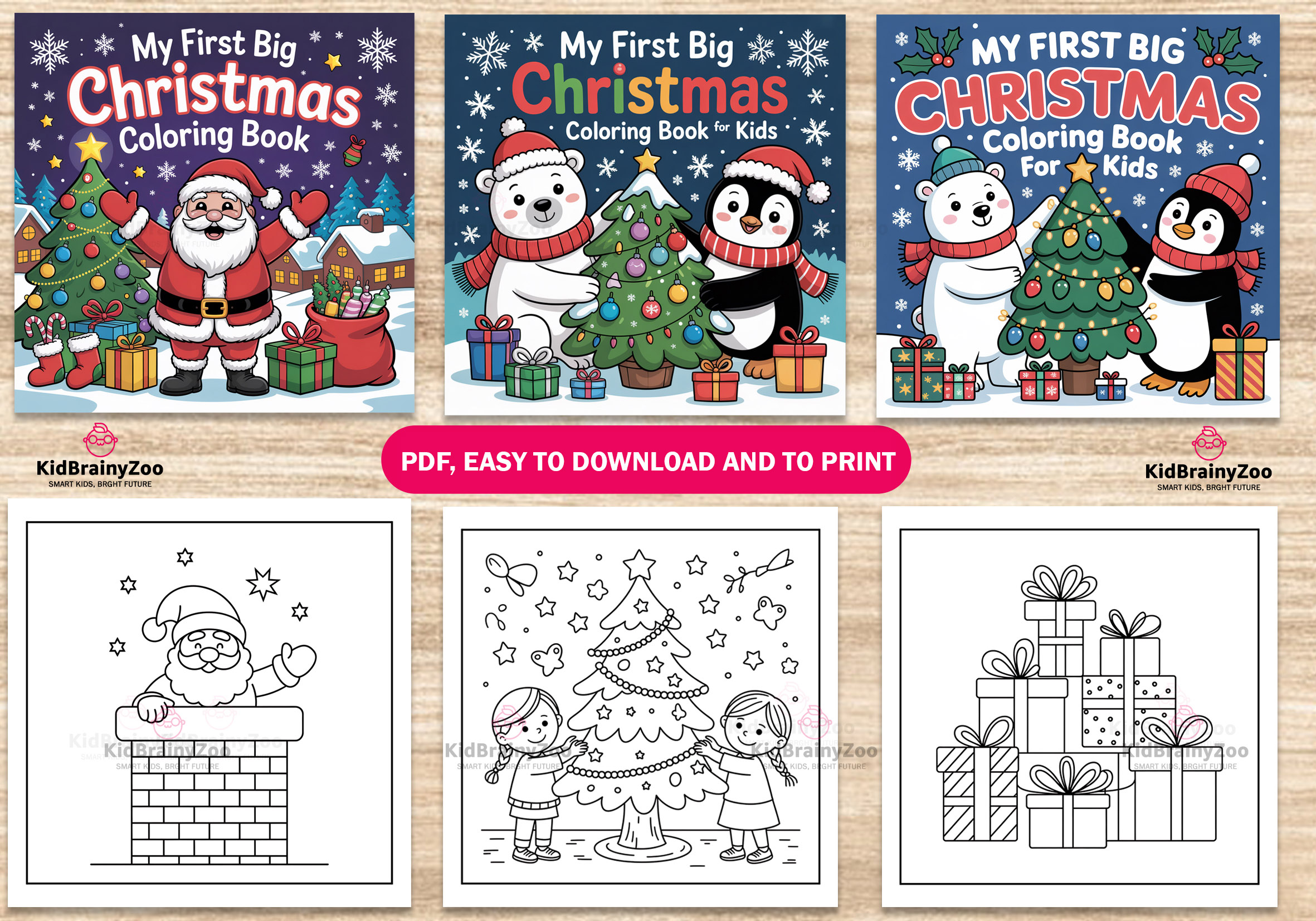My First Big Christmas Coloring Book PDF Printable at home